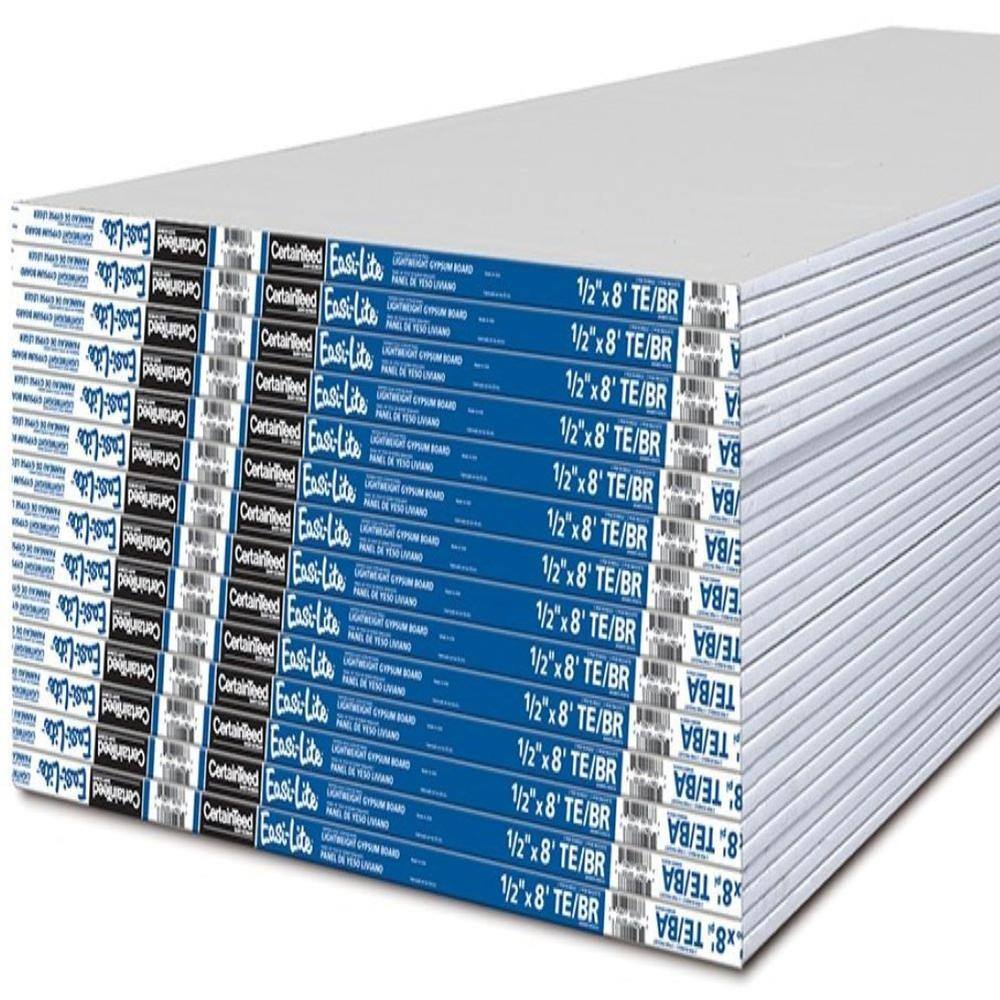 CertainTeed 1 2 In X 4 Ft X 8 Ft Easi Lite Sheetrock Drywall 640365