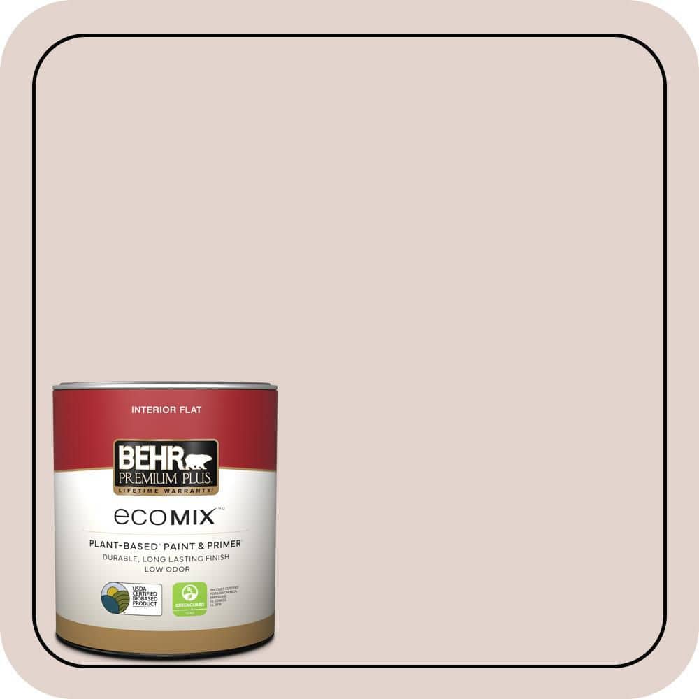 BEHR PREMIUM PLUS 1 qt. #180E-2 Sugar Berry Flat EcoMix Plant-Based ...