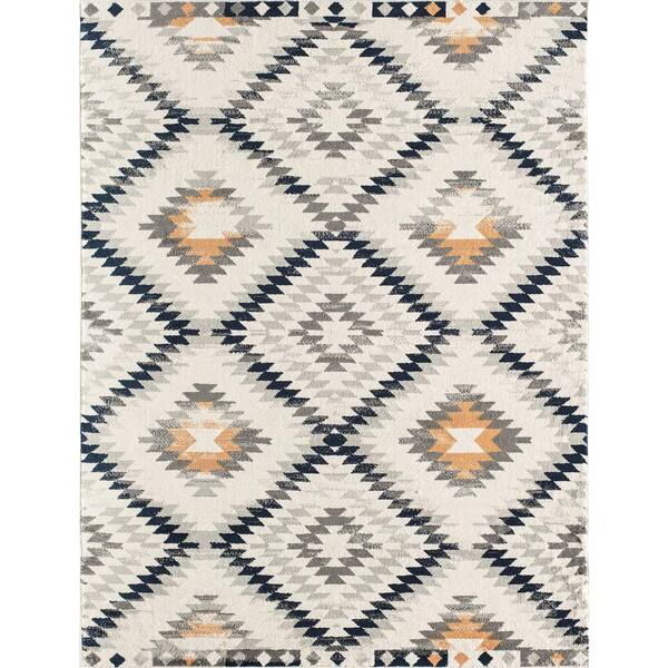 CosmoLiving by Cosmopolitan Bodrum Kilim Gold Beige 2 ft. x 6 ft. Area ...
