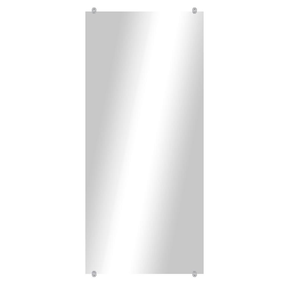 Modern Rustic (54in. W x 30.5in. H) Frameless Rectangular Wall Mirror ...