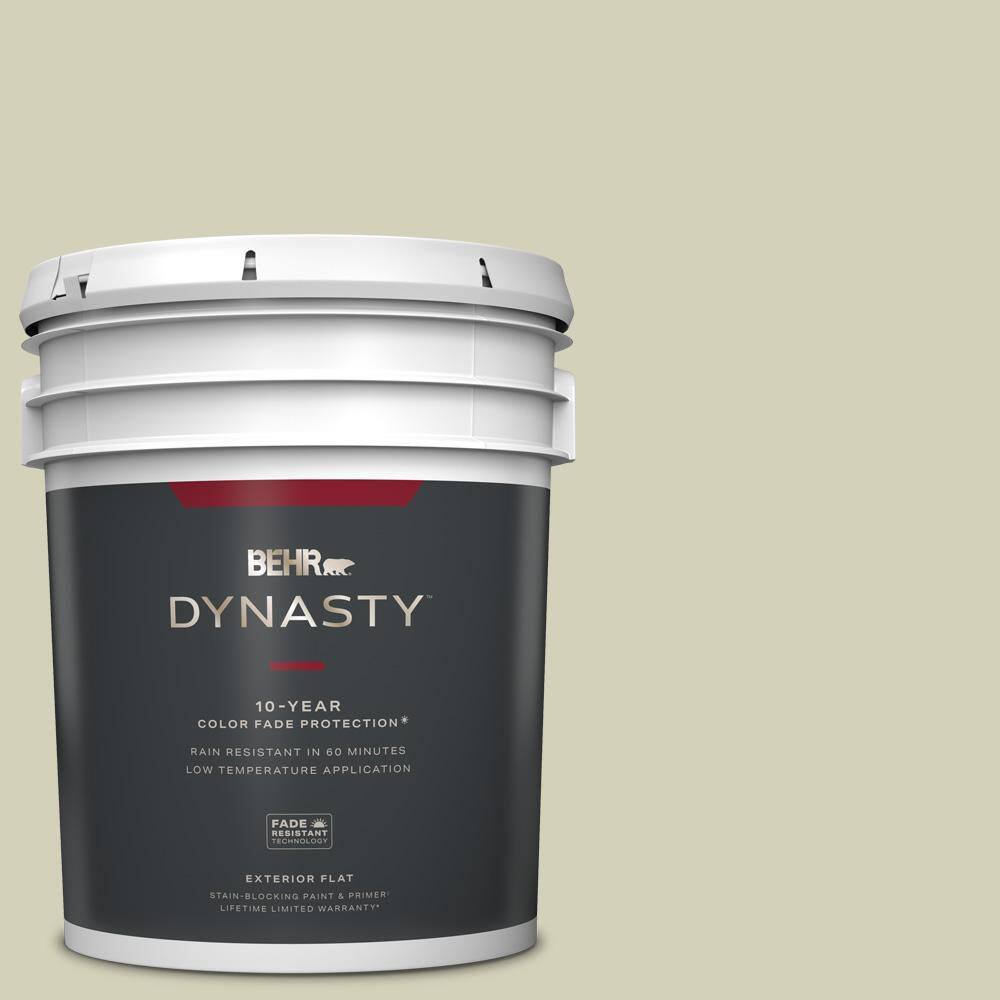 BEHR DYNASTY 5 gal. #ECC-38-1 Pale Sagebrush Flat Exterior Stain ...