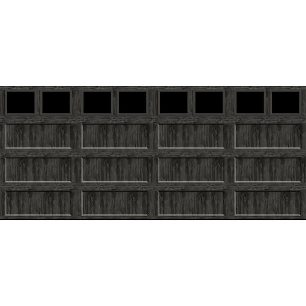 Clopay Bridgeport Steel Extended Panel 16 ft. x 7 ft. Insulated 12.9 R ...