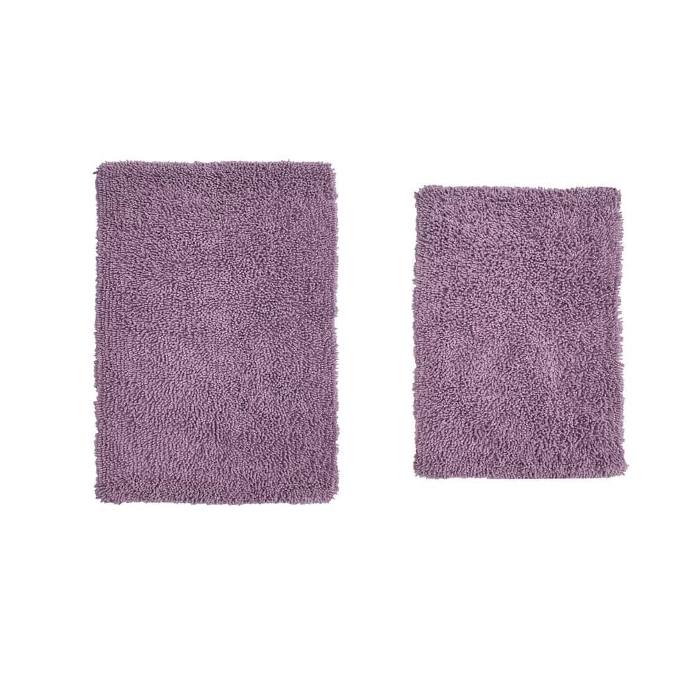 HOME WEAVERS INC Fantasia Bath Rug 100% Cotton Bath Rugs Set, 2-Piece ...