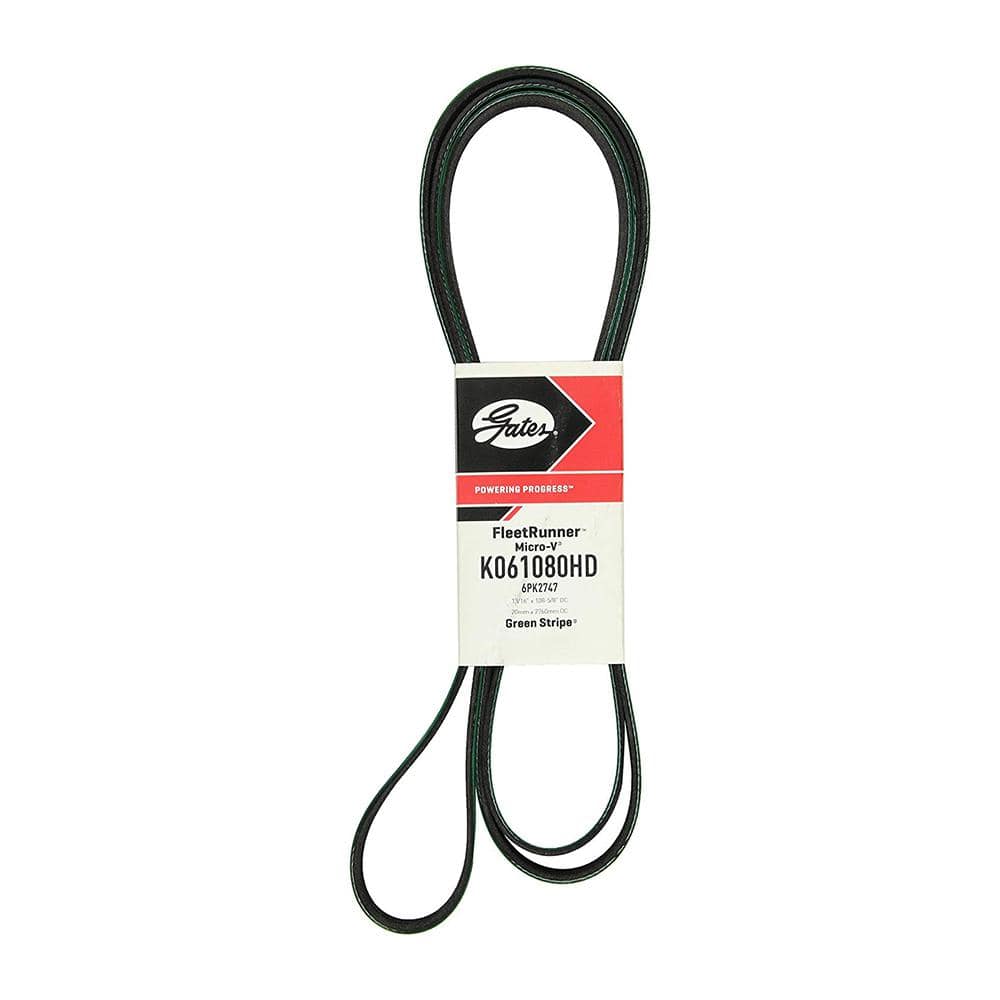 Gates FleetRunner Heavy Duty Micro-V Belt K061080HD - The Home Depot