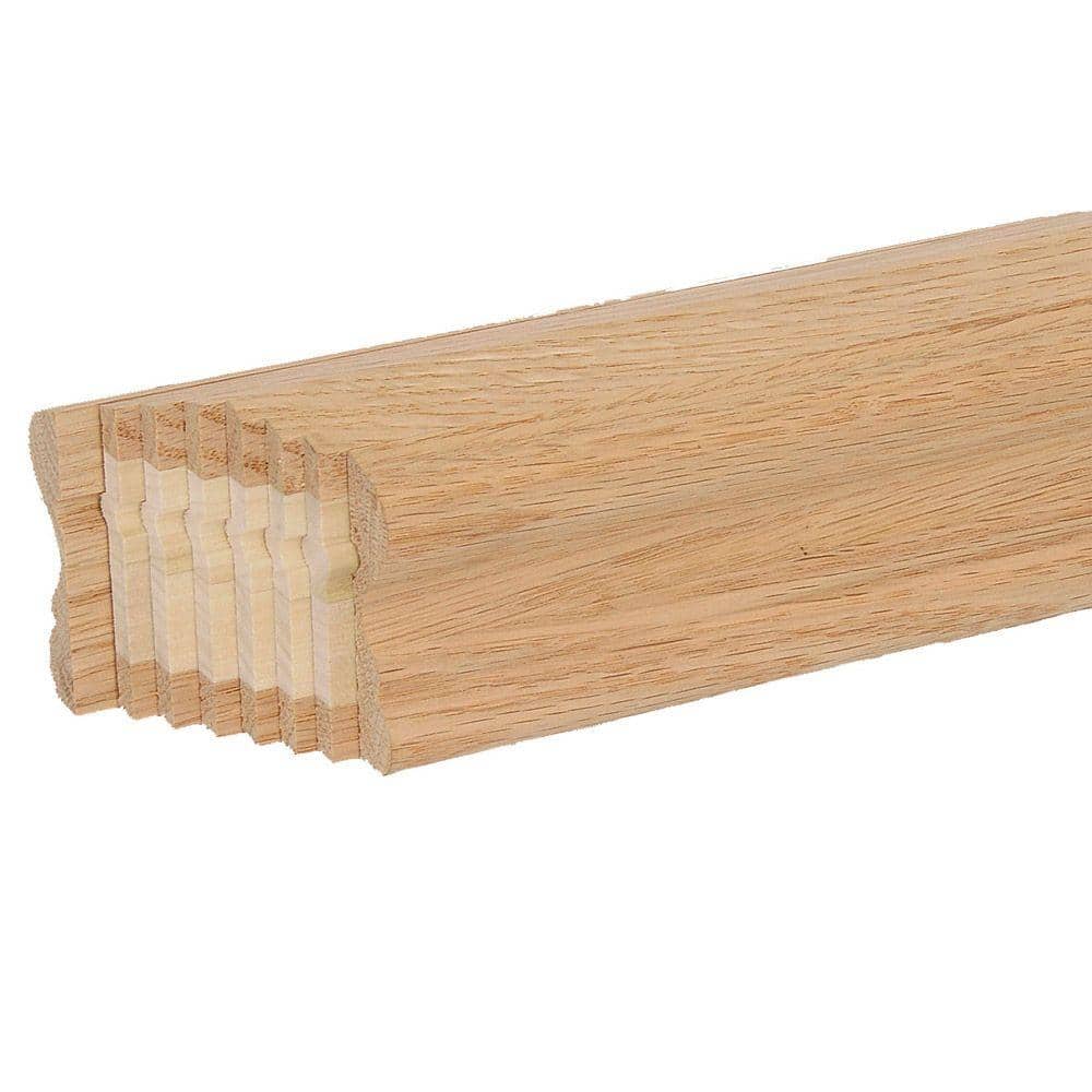 EVERMARK Stair Parts 6510 16 ft. Unfinished White Oak Bending Handrail ...