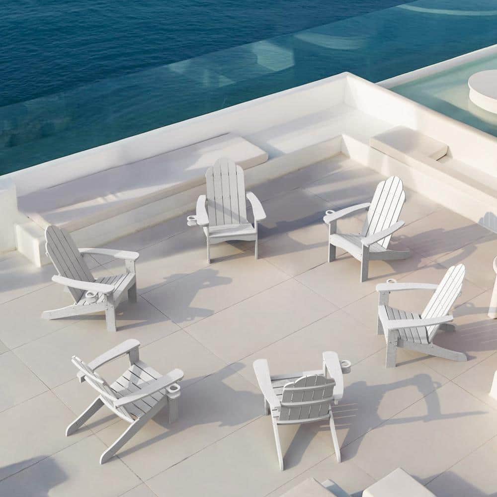 Lue Bona Phillida White Recycled Hips Plastic Weather Resistant