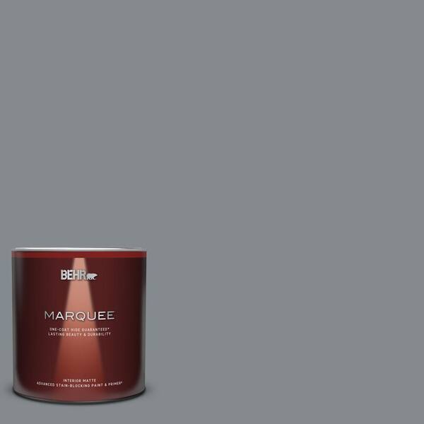 BEHR MARQUEE 1 qt. #PPU26-21 Overcast Matte Interior Paint & Primer ...