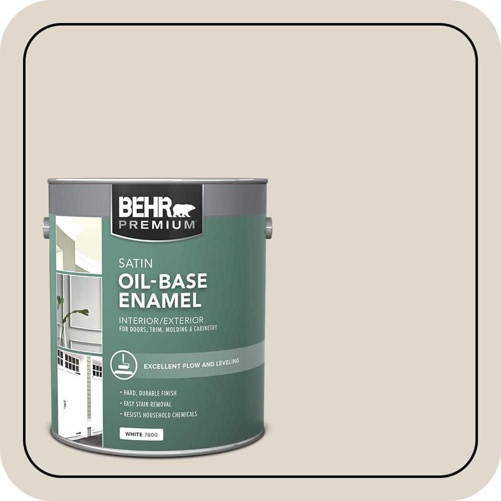 Reviews for BEHR 1 gal. #PFC-72 White Cloud Oil-Based Satin Enamel ...