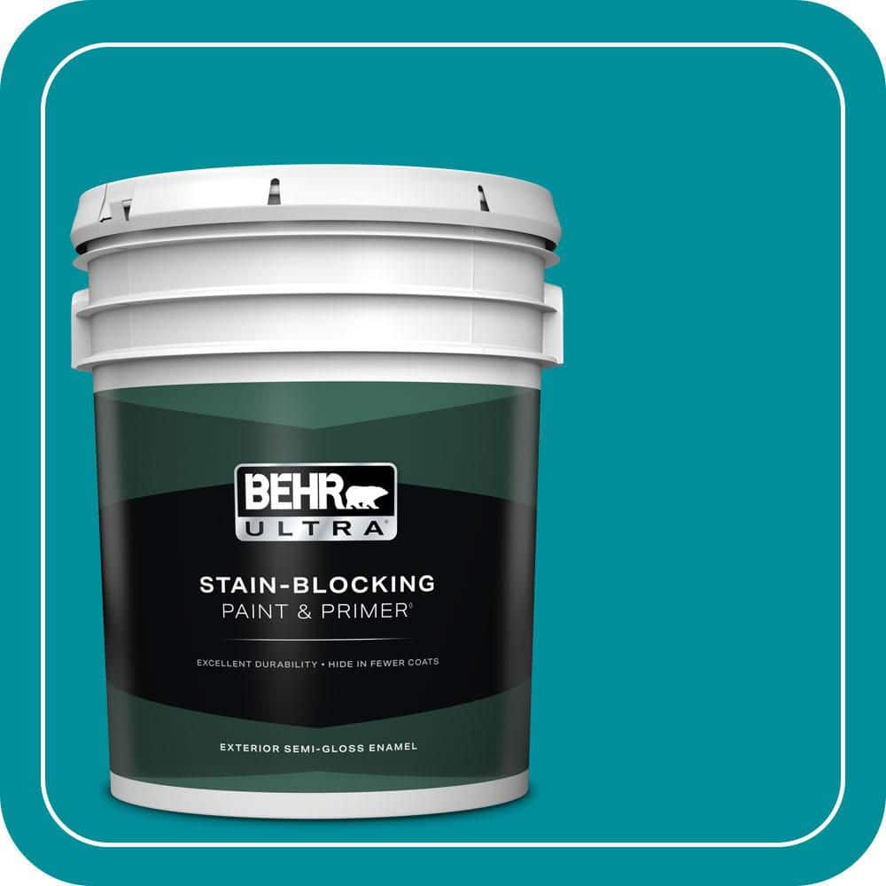 BEHR ULTRA 5 gal. #P470-6 Bella Vista Semi-Gloss Enamel Exterior Paint ...