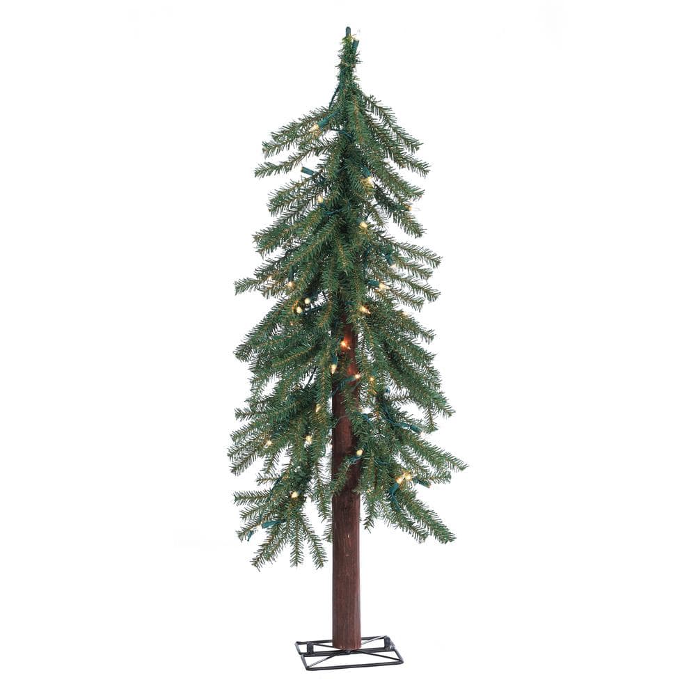 Sterling 3 ft. Pre-Lit Alpine Artificial Christmas Tree with 100 Clear ...