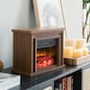 Hampton Bay 13.5 in. Desktop Electric Fireplace in Oak SP5957 - The ...