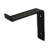 Crates & Pallet 6 in. Black Steel Shelf Bracket for Wood Shelving 69101 ...