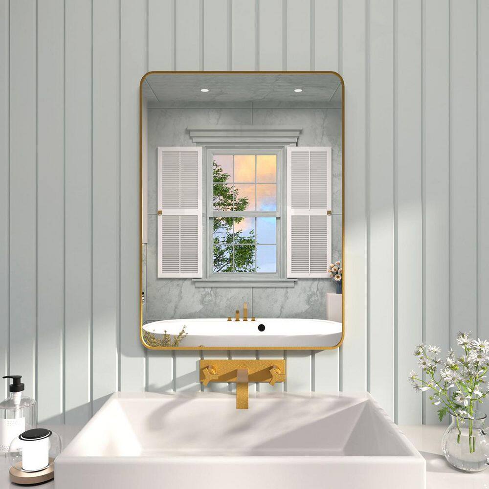 tydex Lunaris 32 in. W x 24 in. H Rectangular Framed Wall Bathroom ...