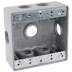 BELL N3R Aluminum Gray 2-Gang Weatherproof Electrical Box, Seven ...