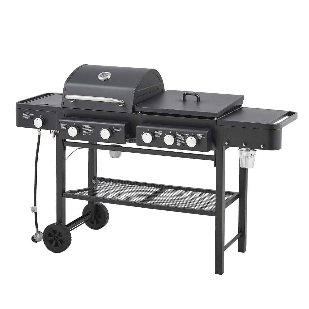 56,000 BTU Propane Grill, featuring a heavy-duty stand, 745 square ...