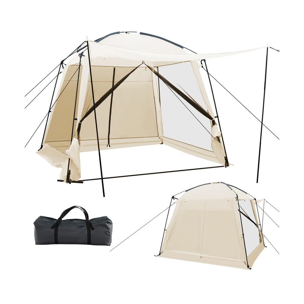 ANGELES HOME 6-Person Screened Canopy Tent with Vestibule and Zippered ...