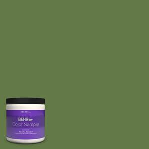 BEHR PREMIUM PLUS 1 qt. #M370-7 Mown Grass Semi-Gloss Enamel Low Odor ...