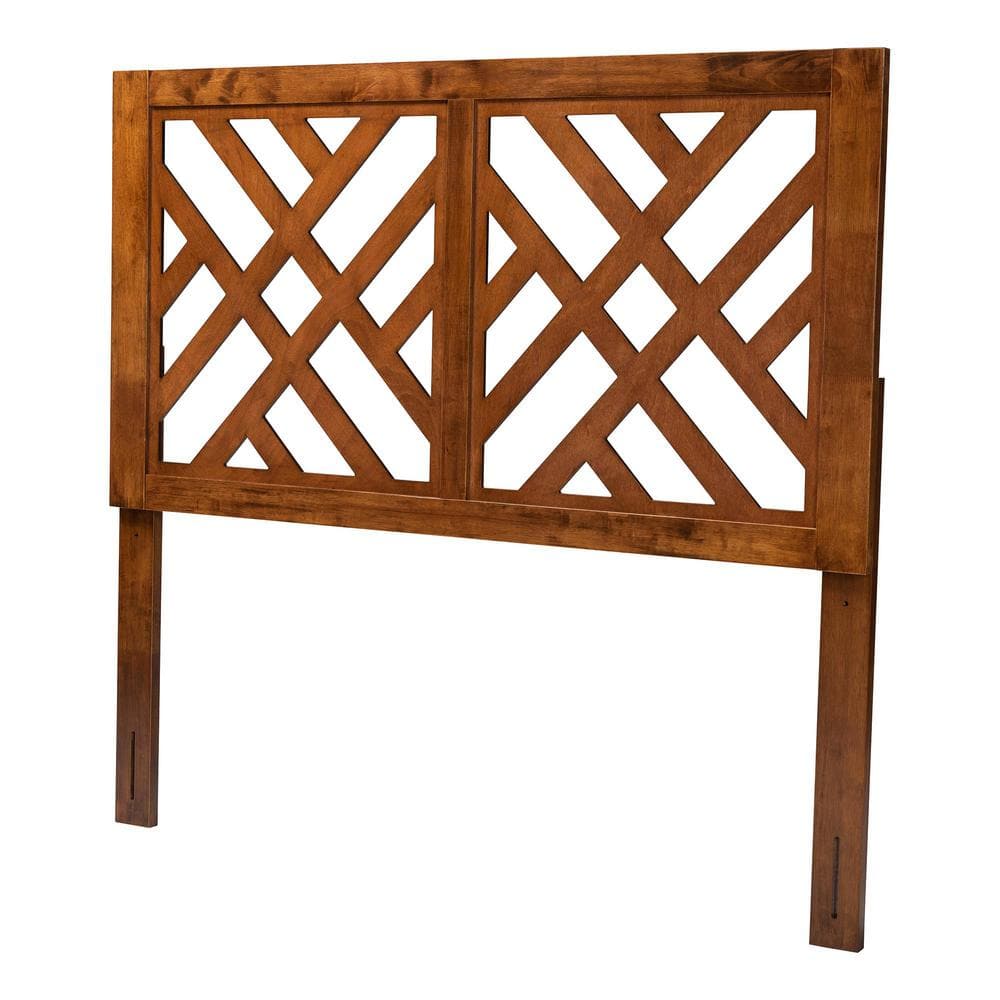 Baxton Studio Aliya Walnut Brown Queen Panel Headboard 250-13552-HD ...