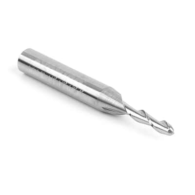 Yonico 2-Flute Ball Nose Spiral End Mill 1/4 in. Dia 1/4 in. Shank ...
