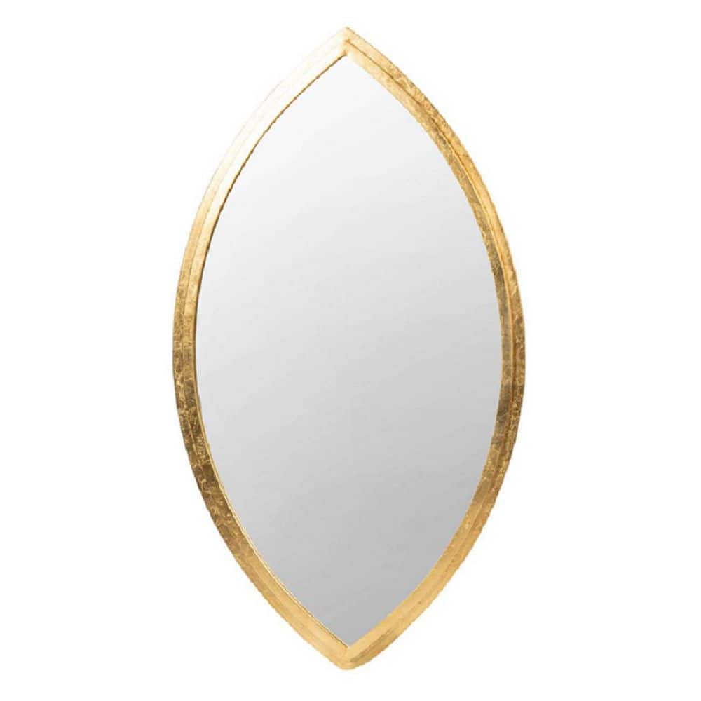 Tatahance Gold 23.7 in W x 42.8 in. H Irregular Water Drop Shape Metal ...