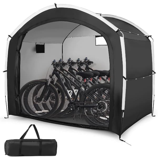 Ecooso 86.5 in. 210D Oxford Bike Storage Tent with PU4000MM Waterproof ...