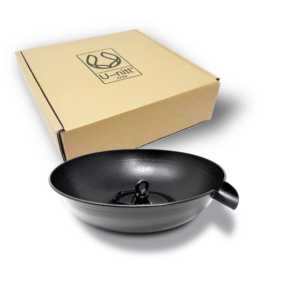 U-nitt 12 in. Black/Rough Surface Rain Chain Anchoring Basin: Spill ...