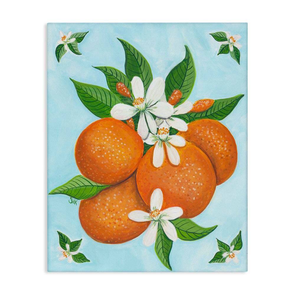Stupell Industries Botanical Citrus Oranges by Sarah Waldron Kimball ...