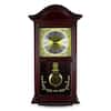 Bedford Clock Collection 22 Inch Wall Clock in Mahogany Cherry Oak Wood ...