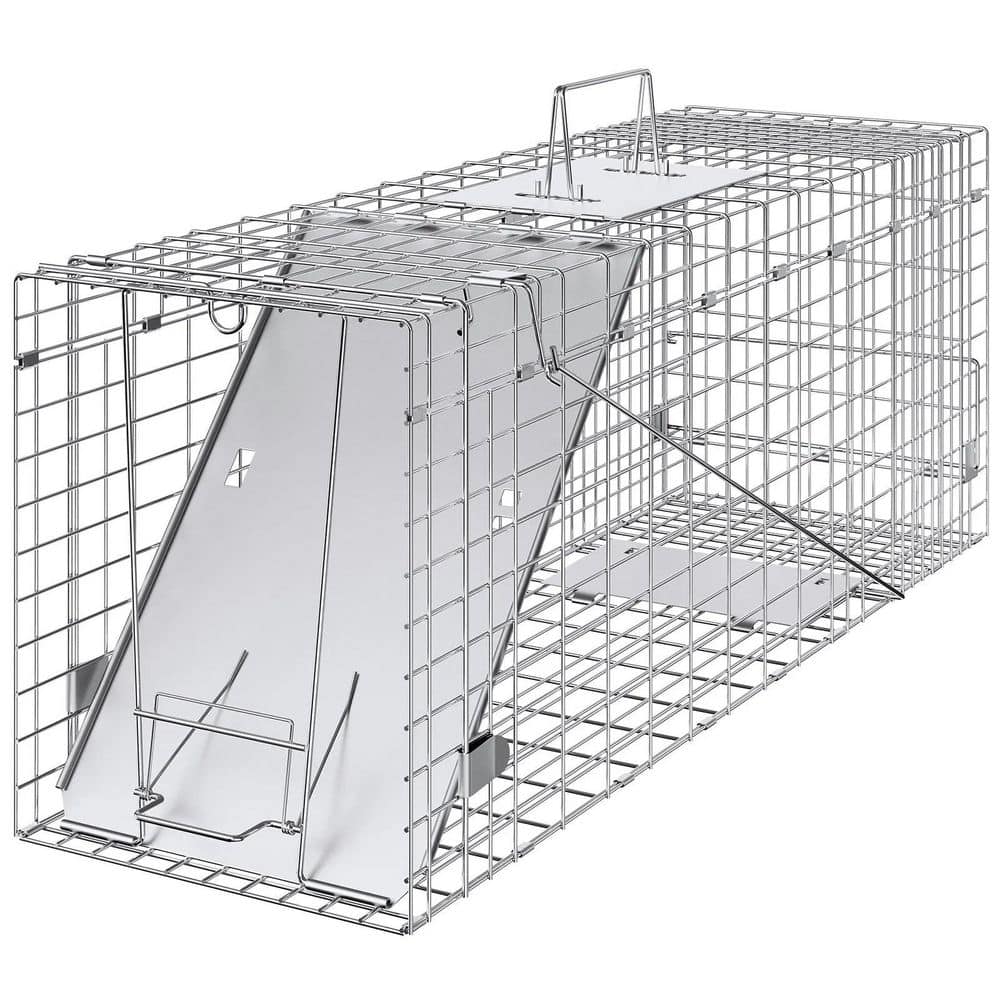 ESILOO Humane Live Animal Cage Trap, 31 in. x 10 in. x 12 in ...