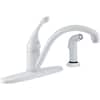 Delta Collins Single-Handle Standard Kitchen Faucet with Side Sprayer ...