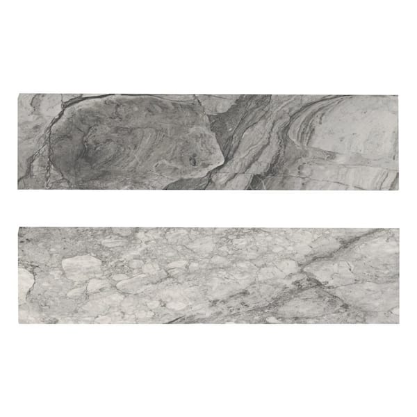 MSI Michella Midnight Agate Bullnose 3 in. x 24 in. Polished Porcelain ...