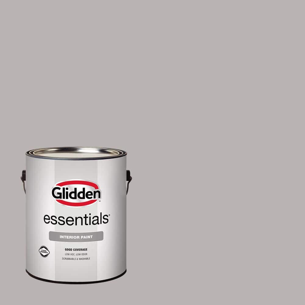 Glidden Essentials 1 gal. PPG1002-4 Gray Marble Flat Interior Paint ...