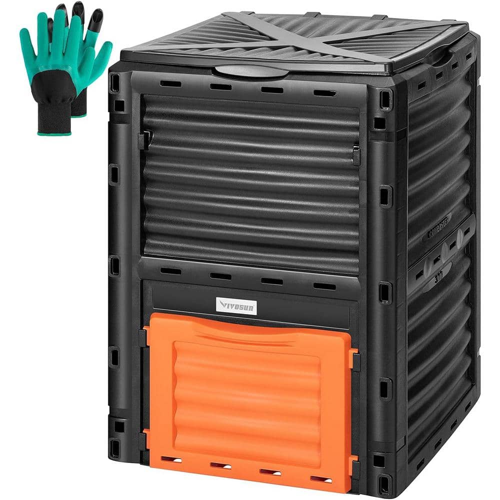 VIVOSUN 80 Gal. Outdoor Large Capacity Composter for Fast Creation of ...