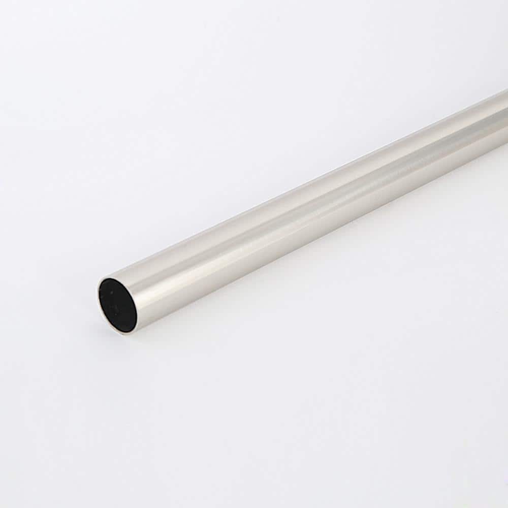 Everbilt 1.31 in. Heavy-Duty Brushed Nickel Closet Rod-EH-WSTHDUS-317 ...