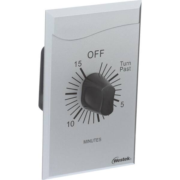 Westek 15 Min In-Wall Countdown Timer - Stainless TMSW15MS - The Home Depot