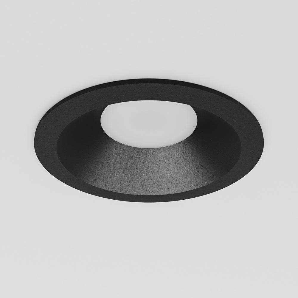 Vidalite Libra 3 in. Black Round Integrated LED Canless Recessed ...