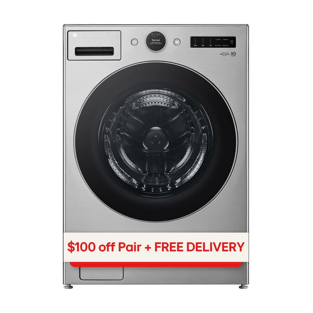 Reviews for LG 4.5 cu. ft. Stackable Smart Front Load Washer in ...