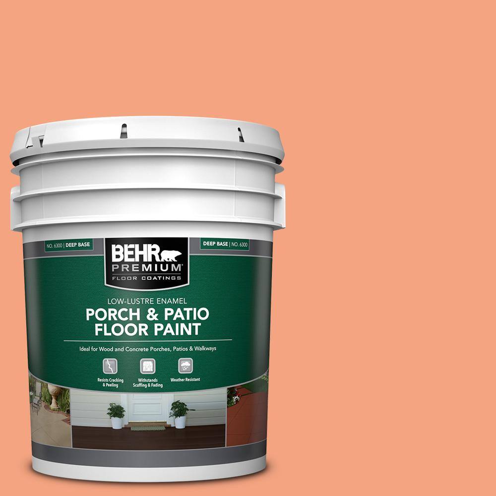 BEHR PREMIUM 5 gal. #P190-4 Siren Low-Lustre Enamel Interior/Exterior ...