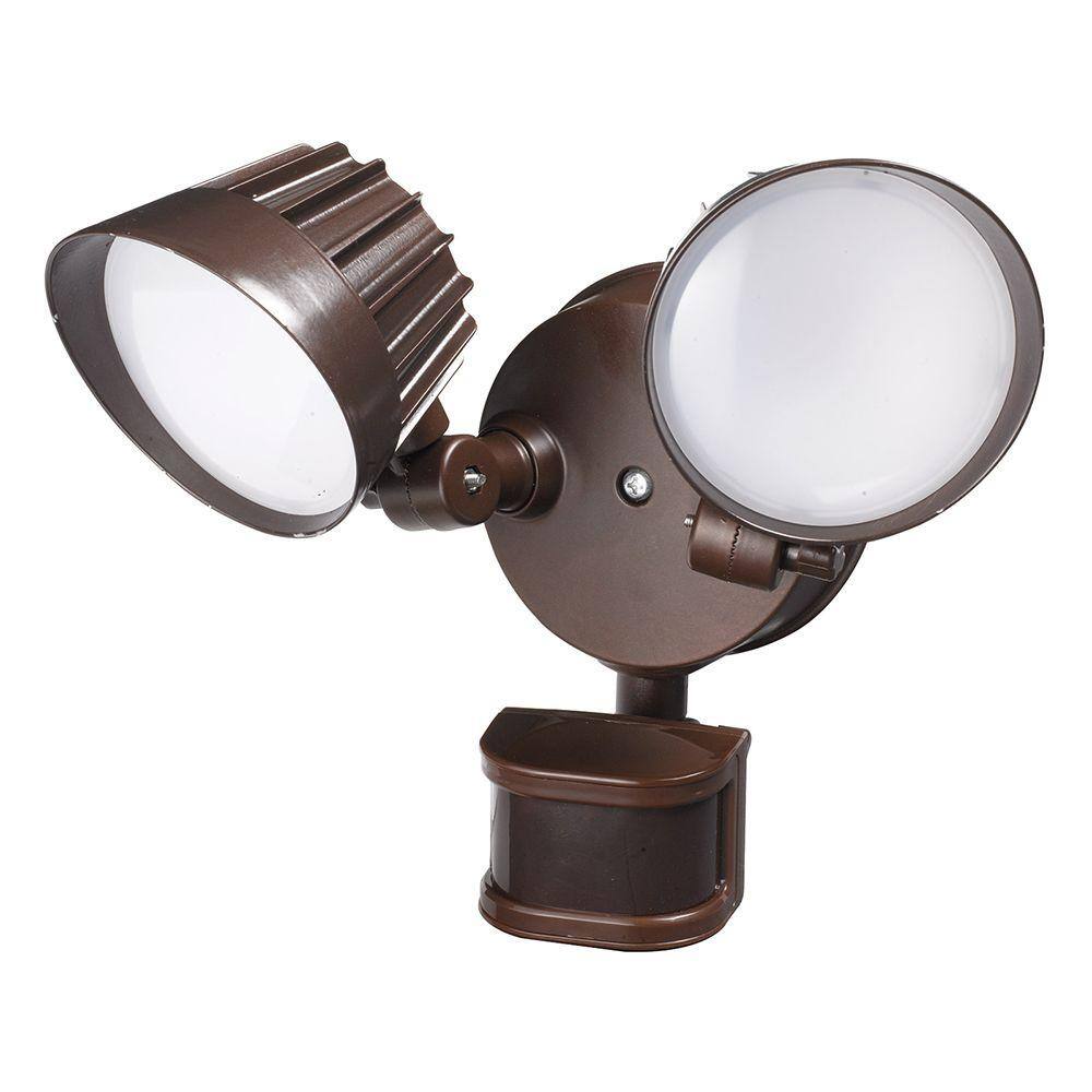 Defiant 26-Light Outdoor Bronze LED PIR Flood Light NS0401-78HD - The ...