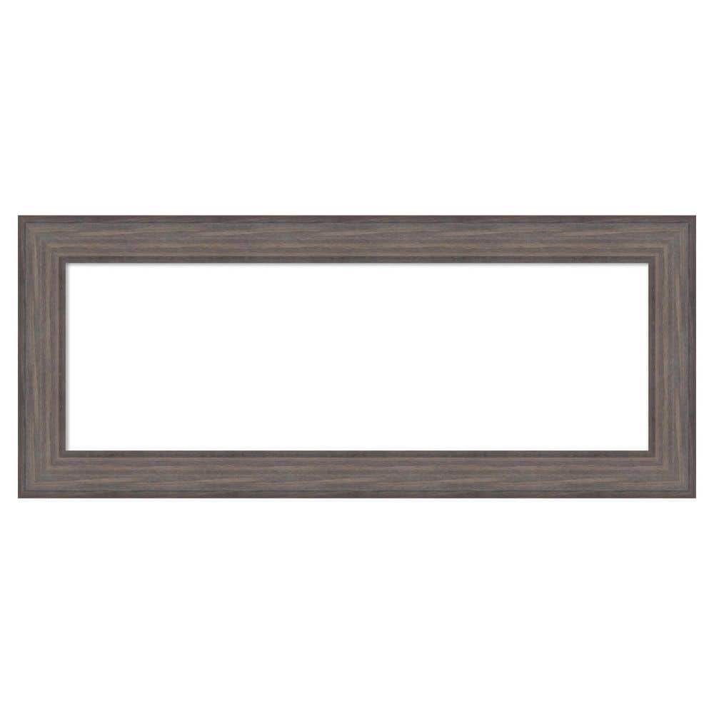 Amanti Art Country Barnwood 41 in. x 17 in. Wood Framed Dry Erase ...