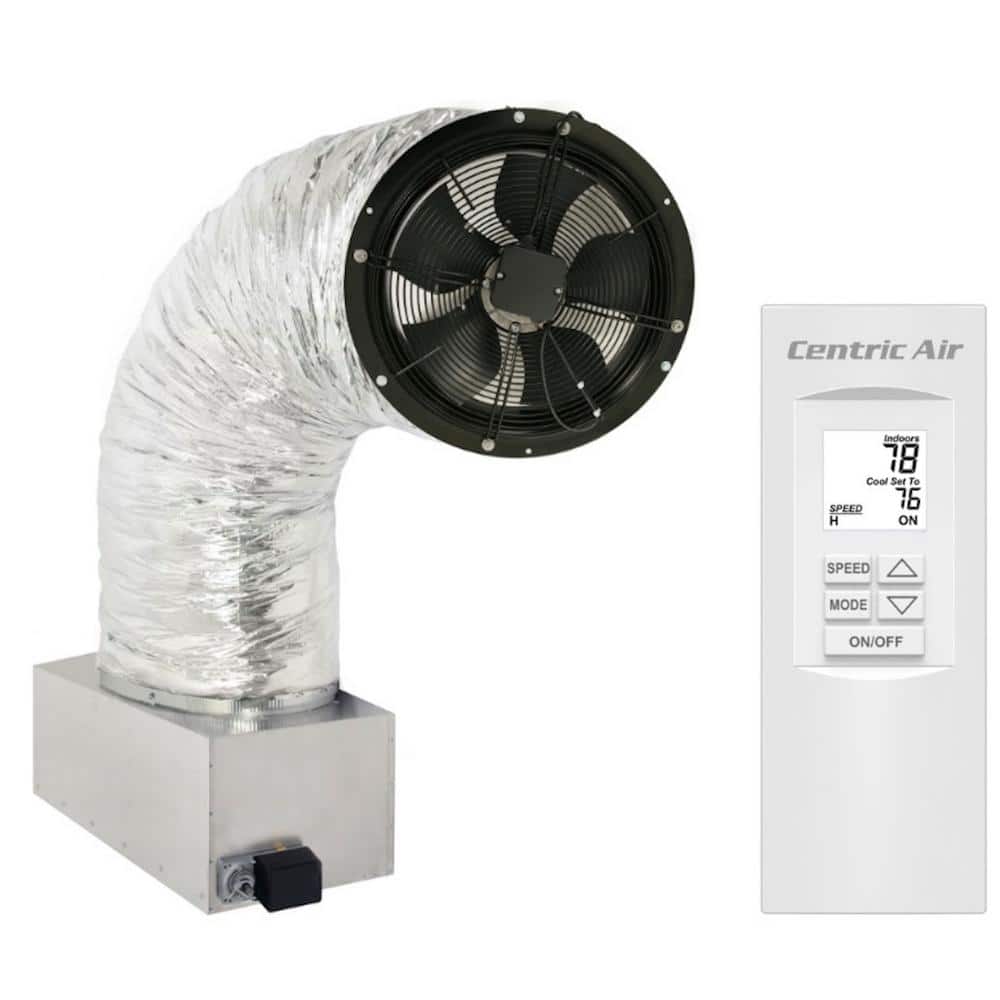 CENTRIC AIR 2.7(R2) Whole House Fan Plug and Play 2-Speed Remote with ...
