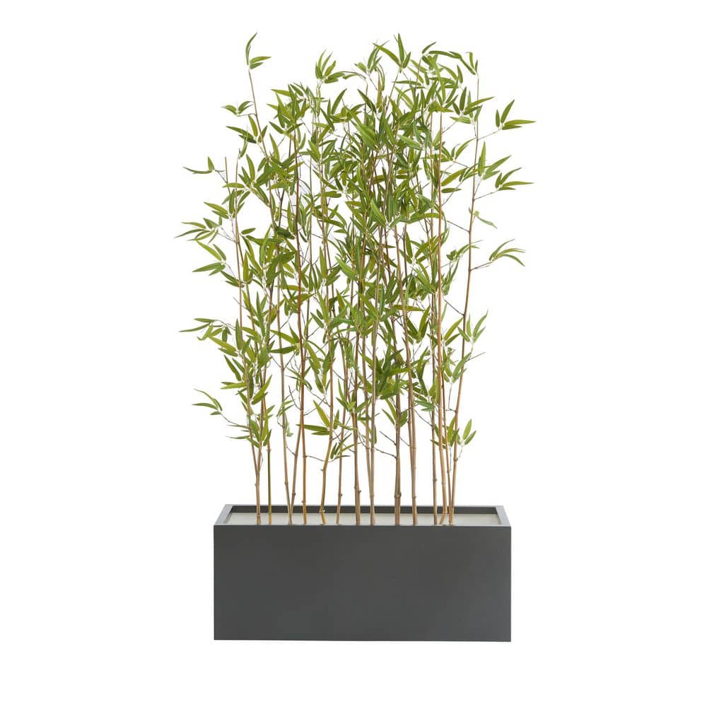 EDYO LIVING Long Box Metal Rectangular Planter in Grey HCMP002-GR - The ...