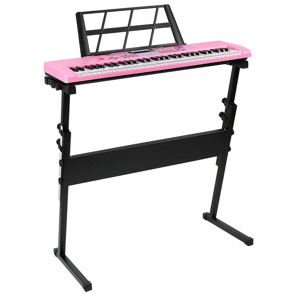 cenadinz Pink 61 Keys Digital Music Electronic Keyboard Electric ...