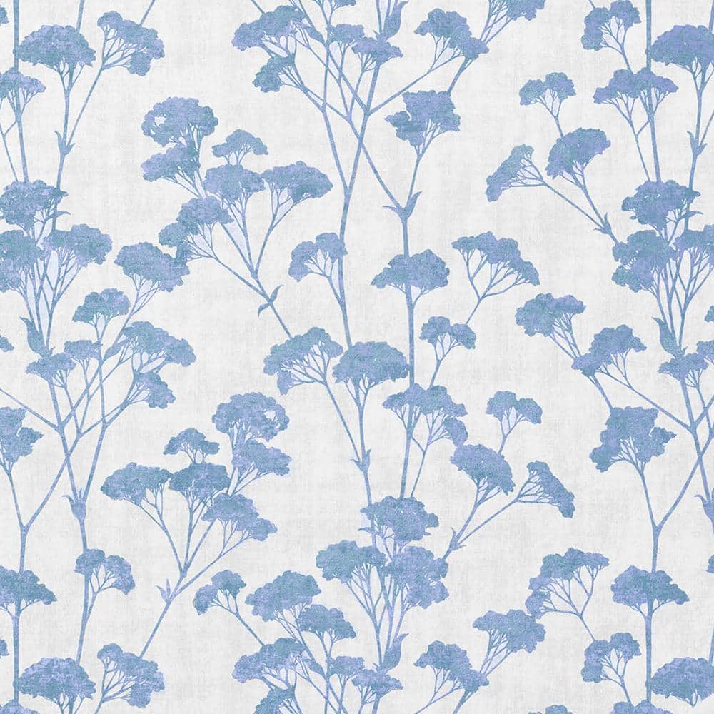 Advantage Sprig Trail Blue Non Pasted Non Woven Wallpaper 4157-M1539 ...