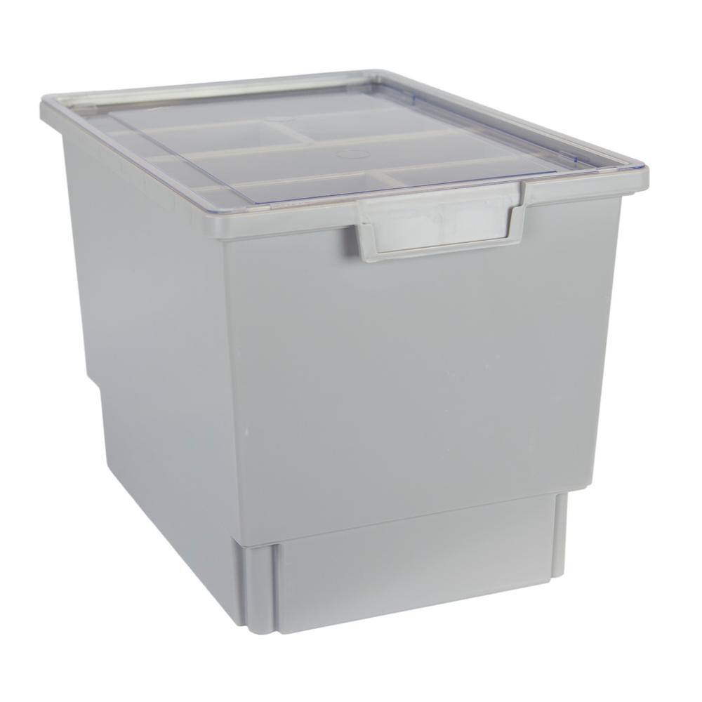 StorSystem Bin/ Tote/ Tray Divider Kit - Triple Depth 12" Bin in Light ...