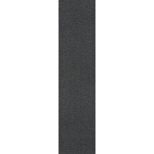 Foss Gray Commercial/Residential 9 in. x 36 in. Peel and Stick Carpet ...