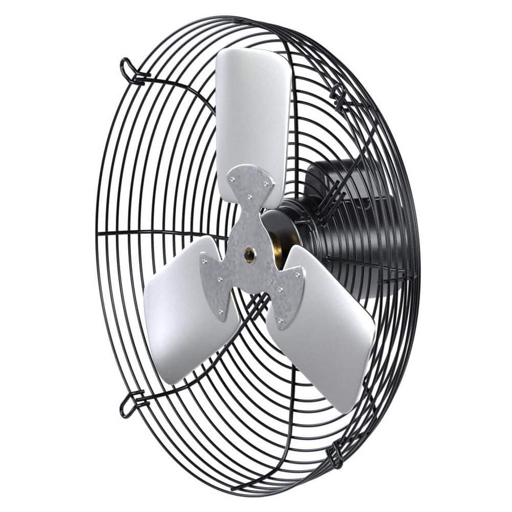 Hessaire 20 in. Guard Mounted Exhaust Fan, 3700 CFM, Variable Speed ...