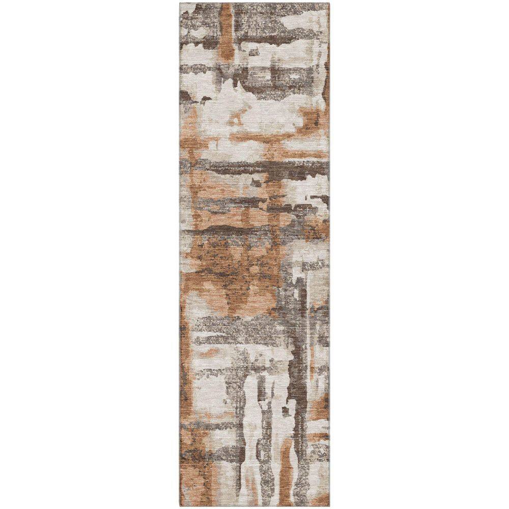 Addison Rugs Mayfield Premium Machine Washable Abstract AMF2015 Paprika ...