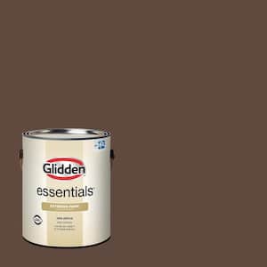 Glidden Premium 5 gal. PPG1075-7 Fudge Truffle Satin Exterior Latex ...