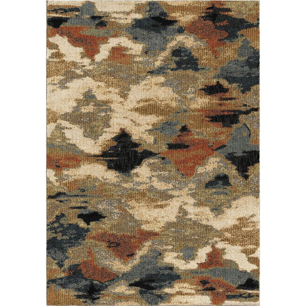 Orian Rugs Next Generation Diamond Heather 8 ft. x 11 ft. Sunshine Area ...
